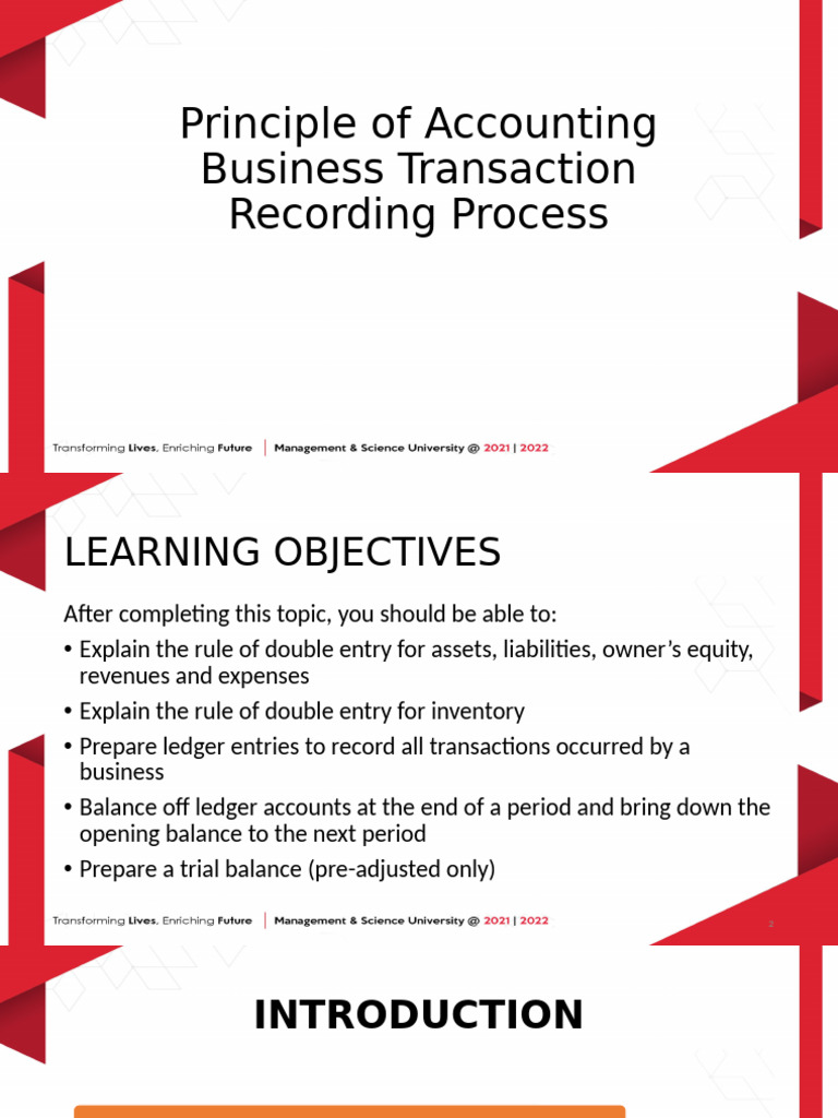 Business Transaction Recording Process | PDF