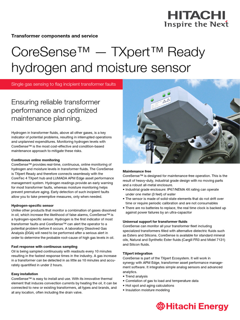 Hitachi Energy - CoreSense | PDF | Transformer | Mains Electricity