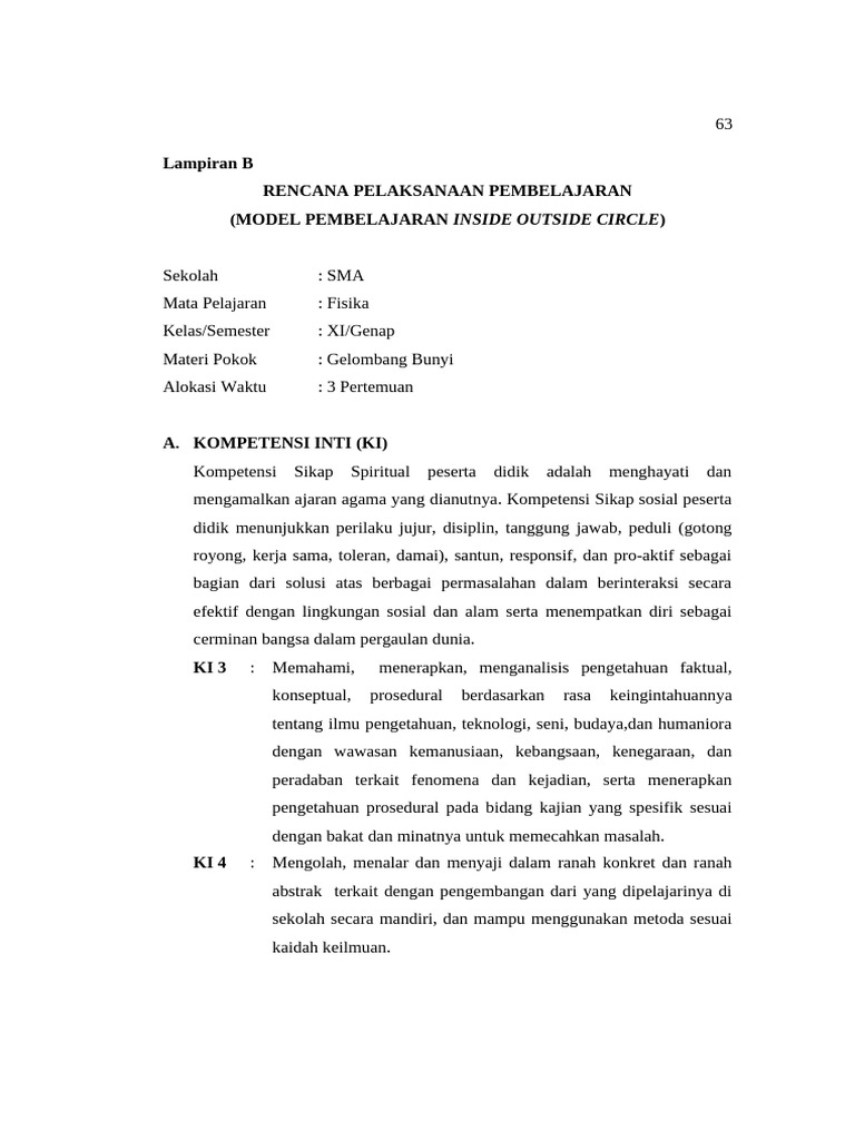 Lampiran B RPP IOC | PDF