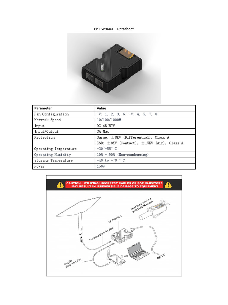 EP-PW9603 Datasheet | PDF