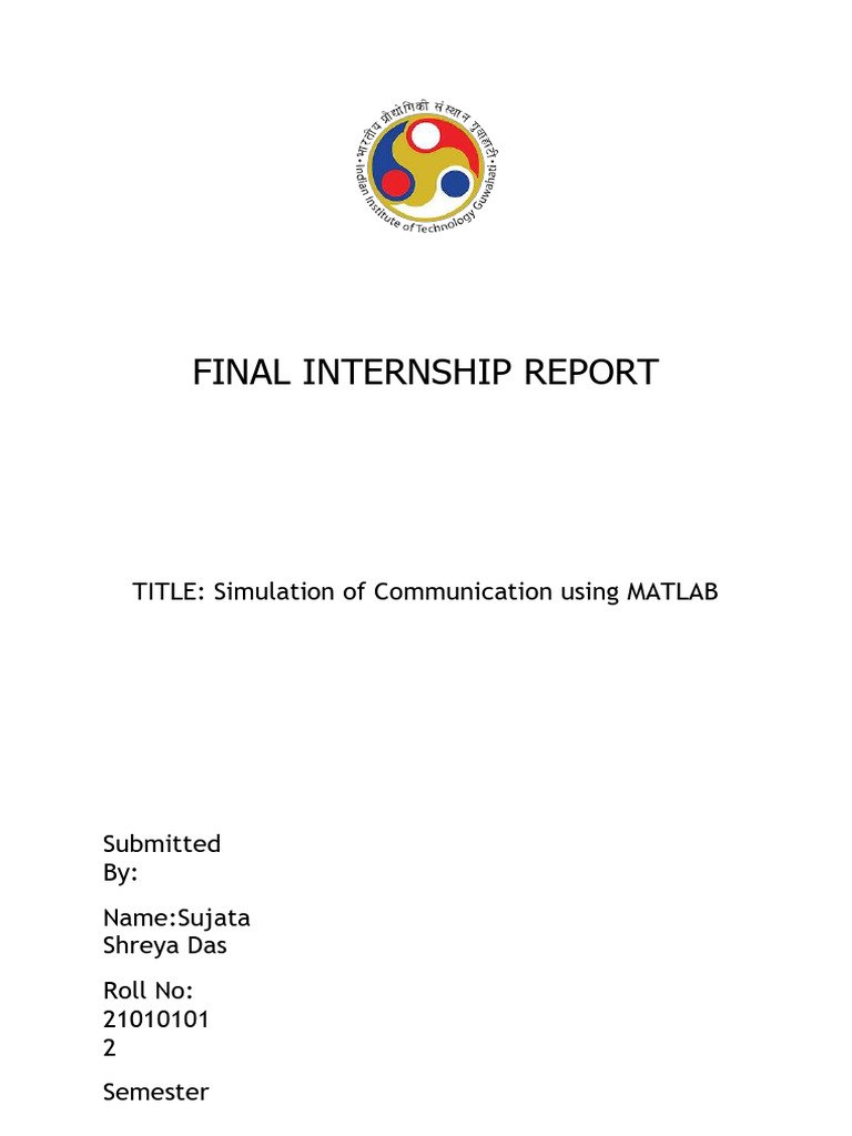Final Internship Report (2024) - 1 | PDF