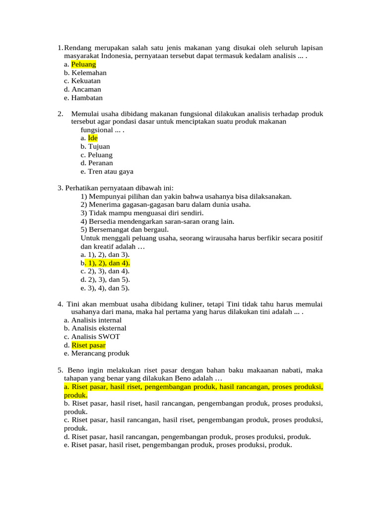 KISI PAT PKWU XII GENAP Nadya | PDF
