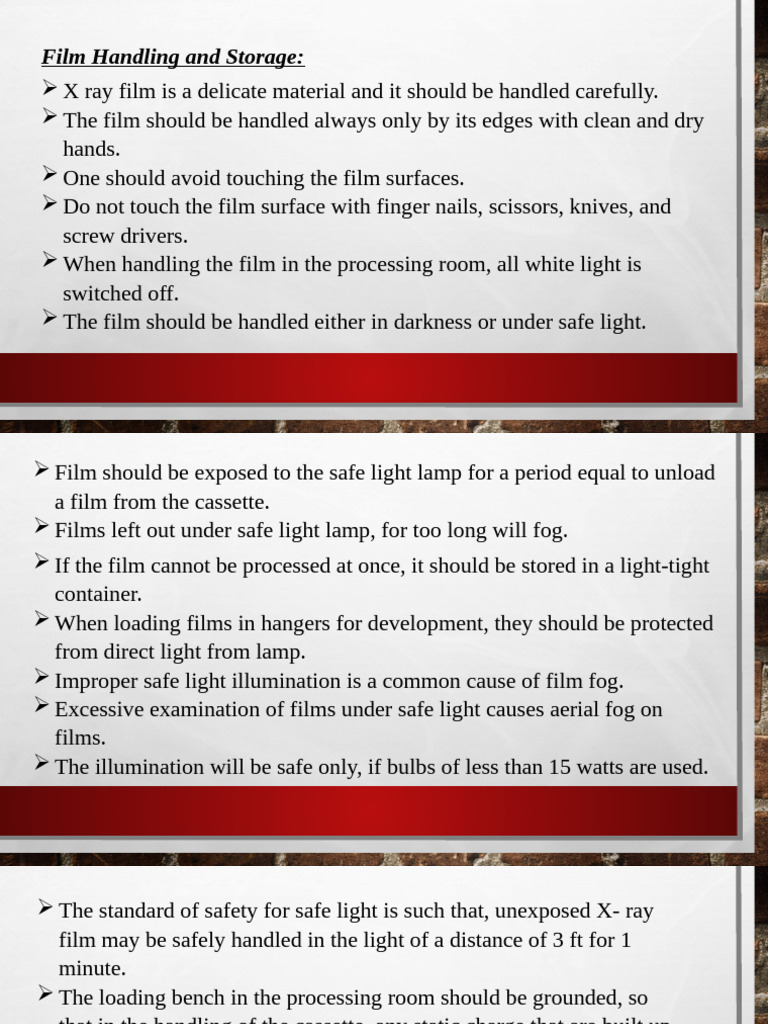 Film Handling | PDF