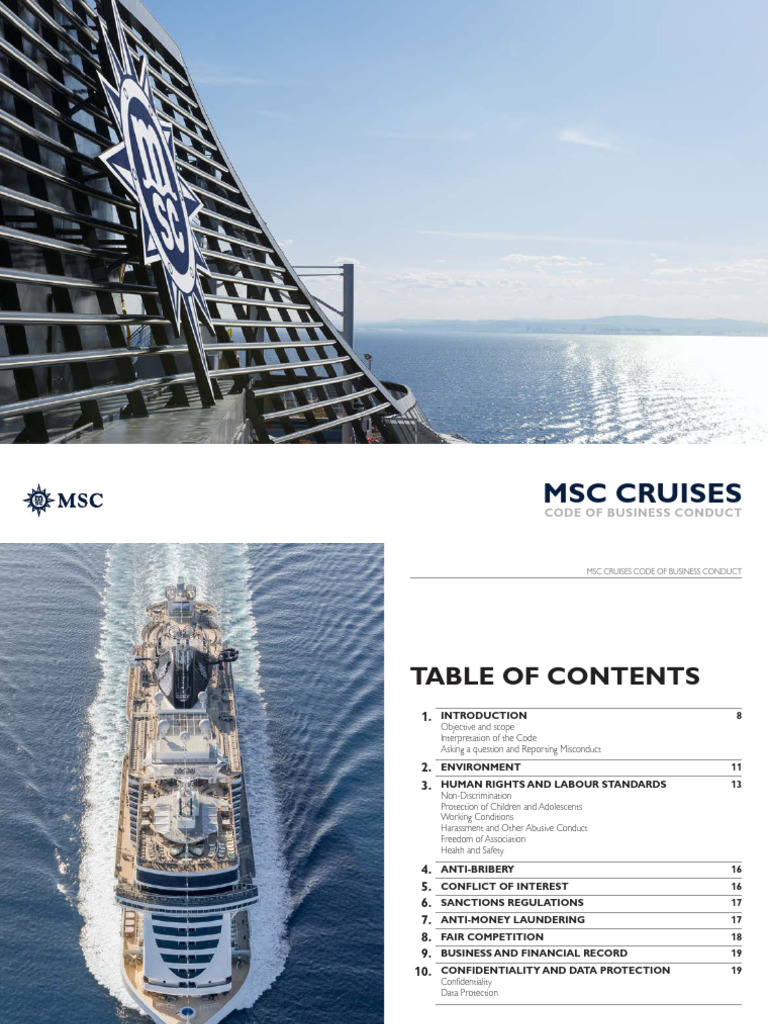 Corp MSC Cruises Code of Conduct | PDF