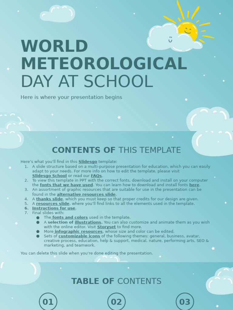 World Meteorological Day Presentation | PDF | Planets | Sun