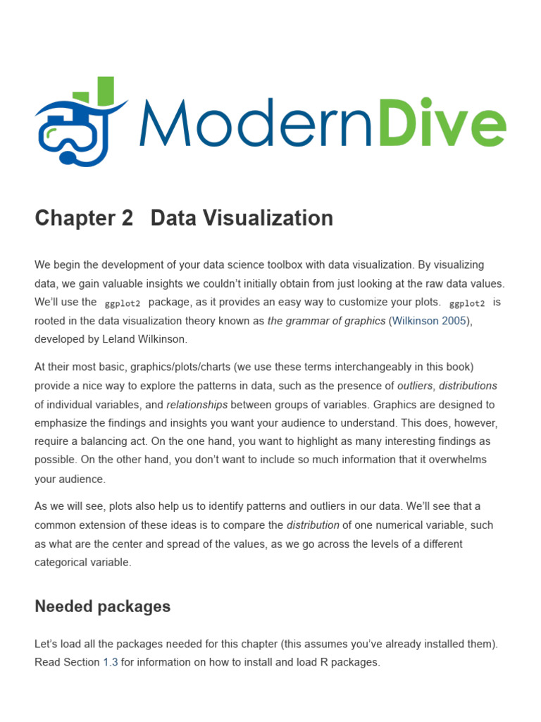 5 Chapter 2 Data Visualization - Statistical Inference Via Data Science | PDF