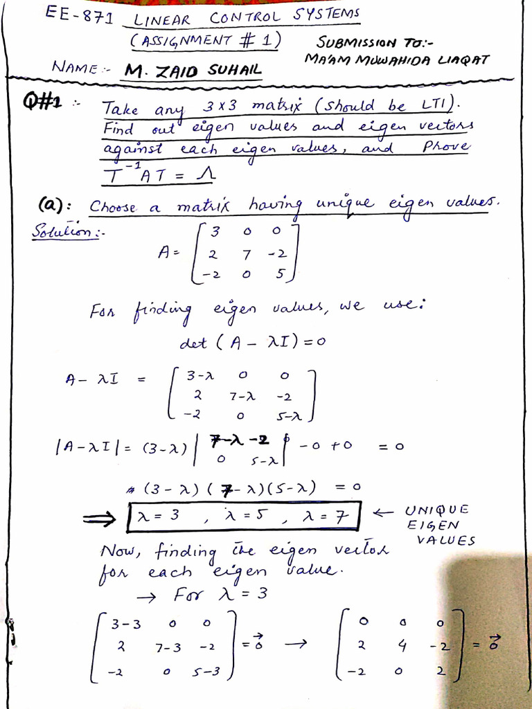 LCS Assignment 1 | PDF