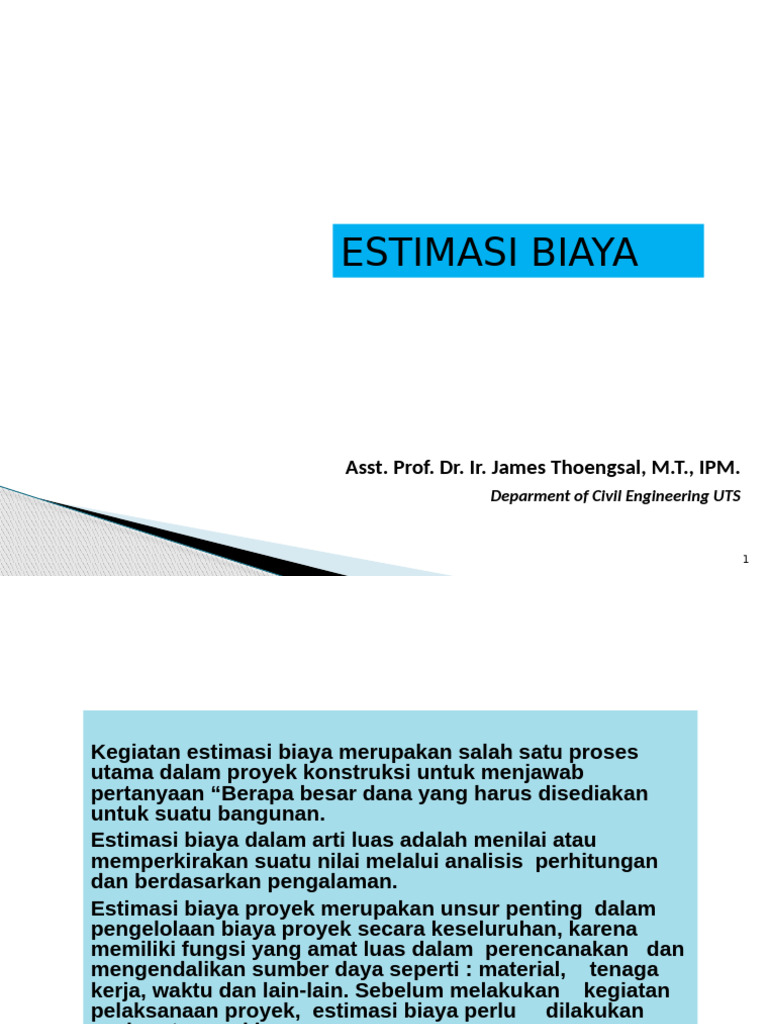 Estimasi Biaya | PDF