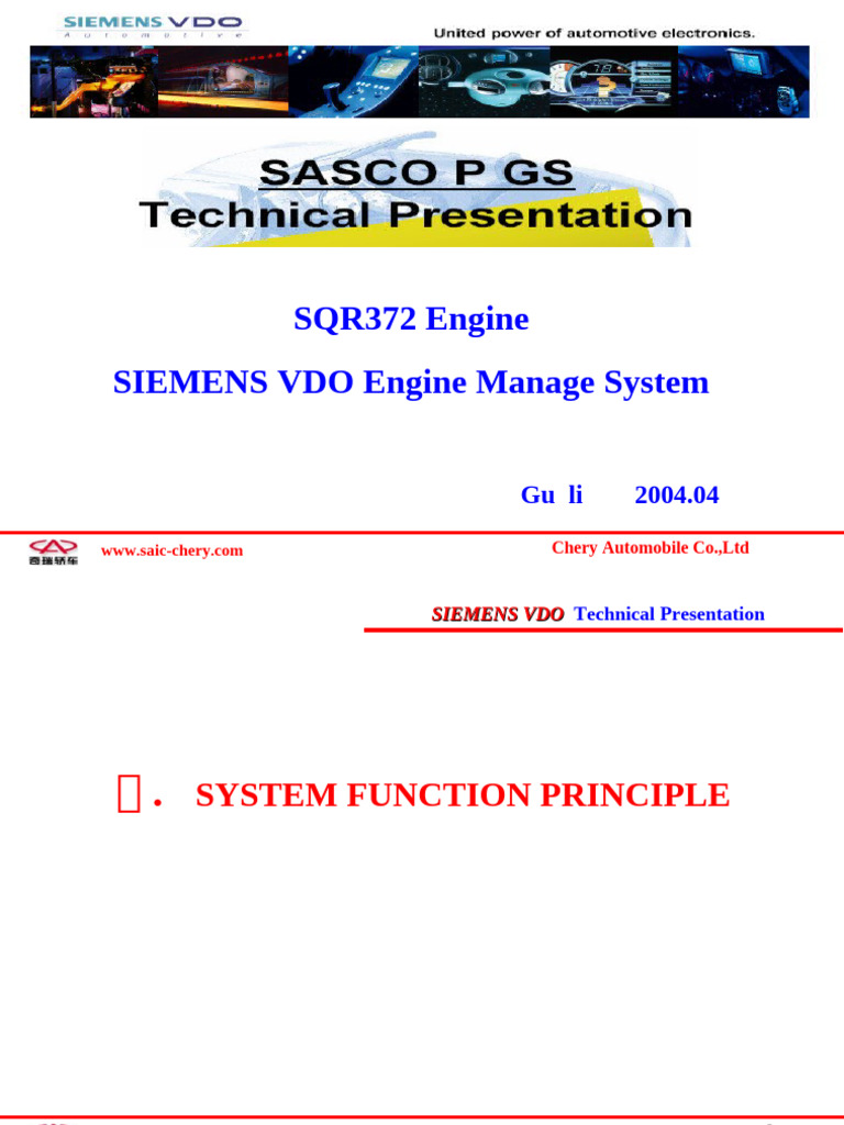 SQR372 Engine Technical Overview | PDF | Fuel Injection | Computers