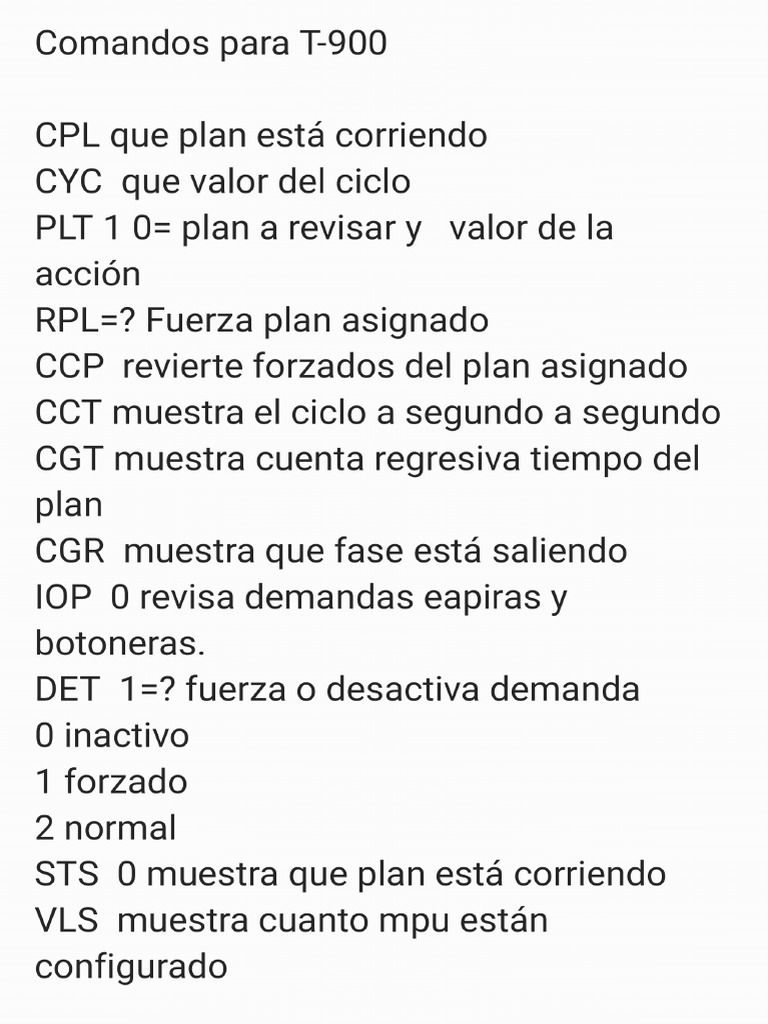 Comandos ST900 | PDF