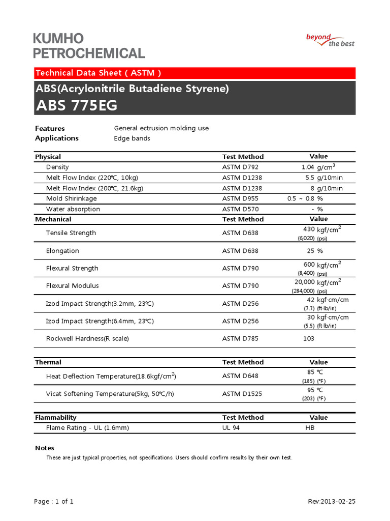 Kumho 775 EG | PDF