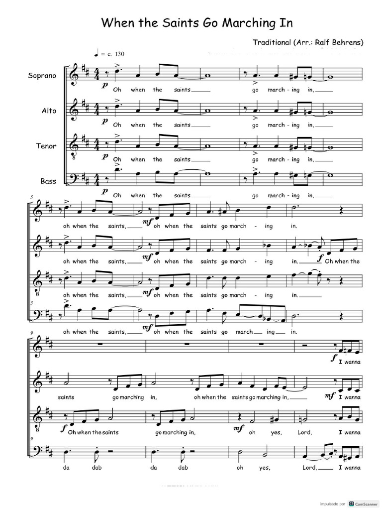 When The Saints Marching | PDF