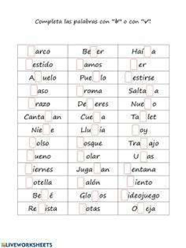 Ejercicios De B Y V Pdf
