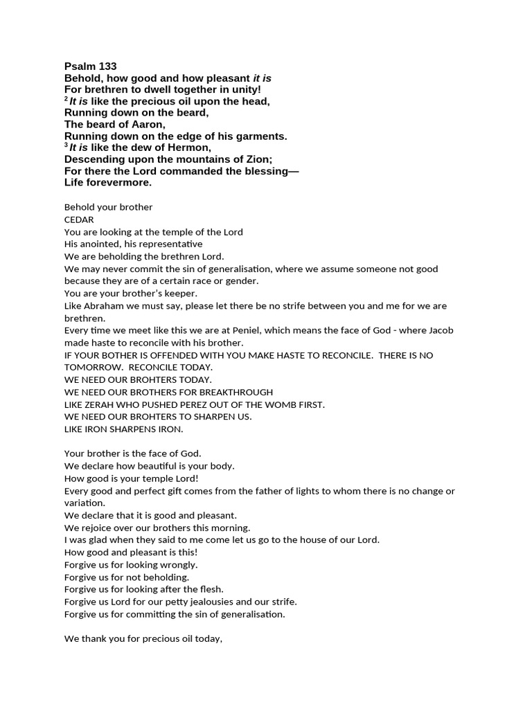 PSALM 133 PDF