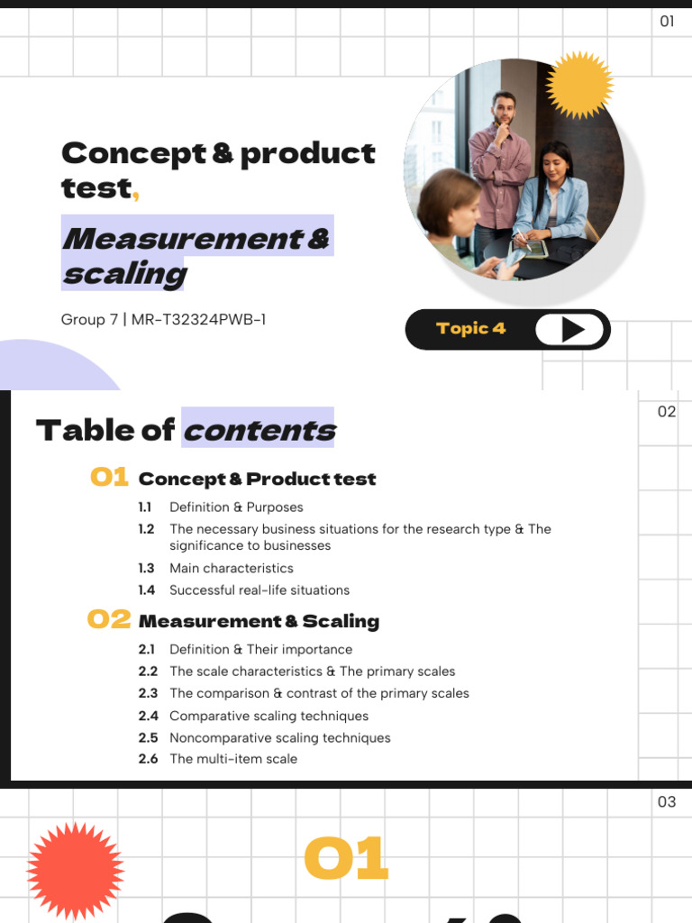 Marketing Research Topic 7: Measurement and Scaling Presentation | PDF ...