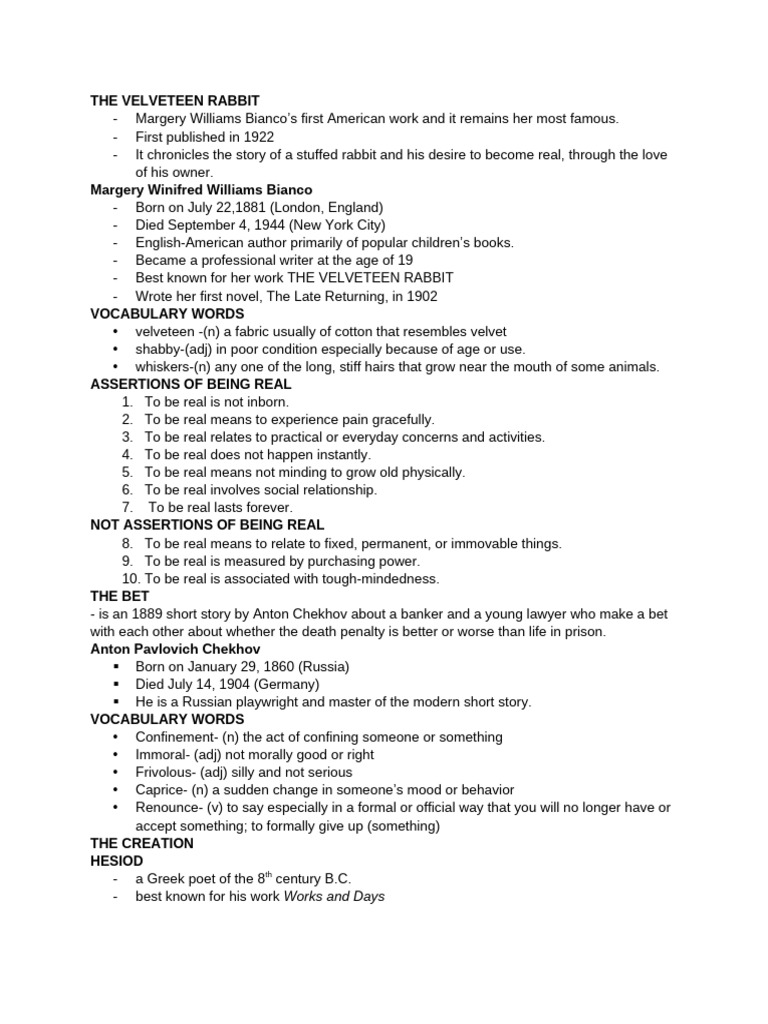 Handout in English 10 2 | PDF