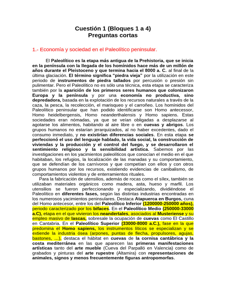 Resumen Coceptos 1-4 Historia | PDF