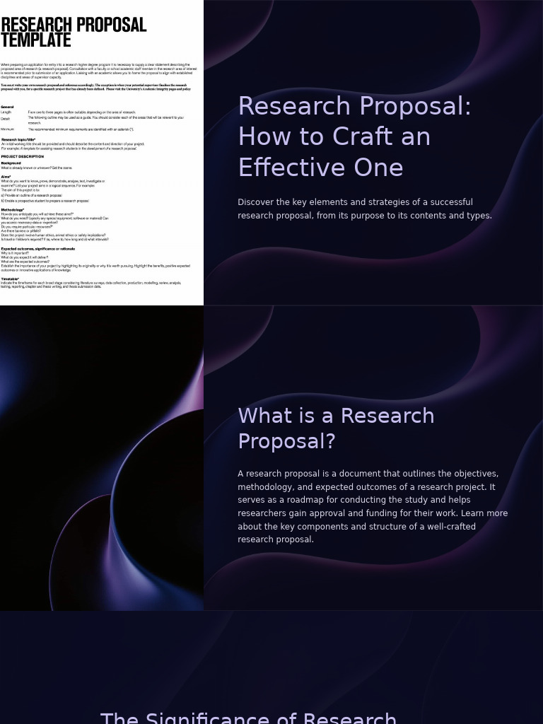 Crafting an Effective Research Proposal | PDF | Methodology ...