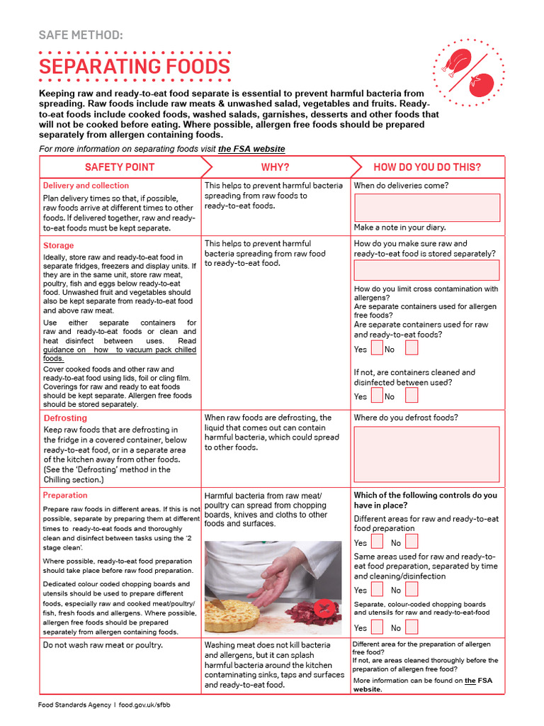 SFBB Separating Foods | PDF