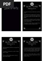 Reglas de la Death Note en Español | PDF | Muerte