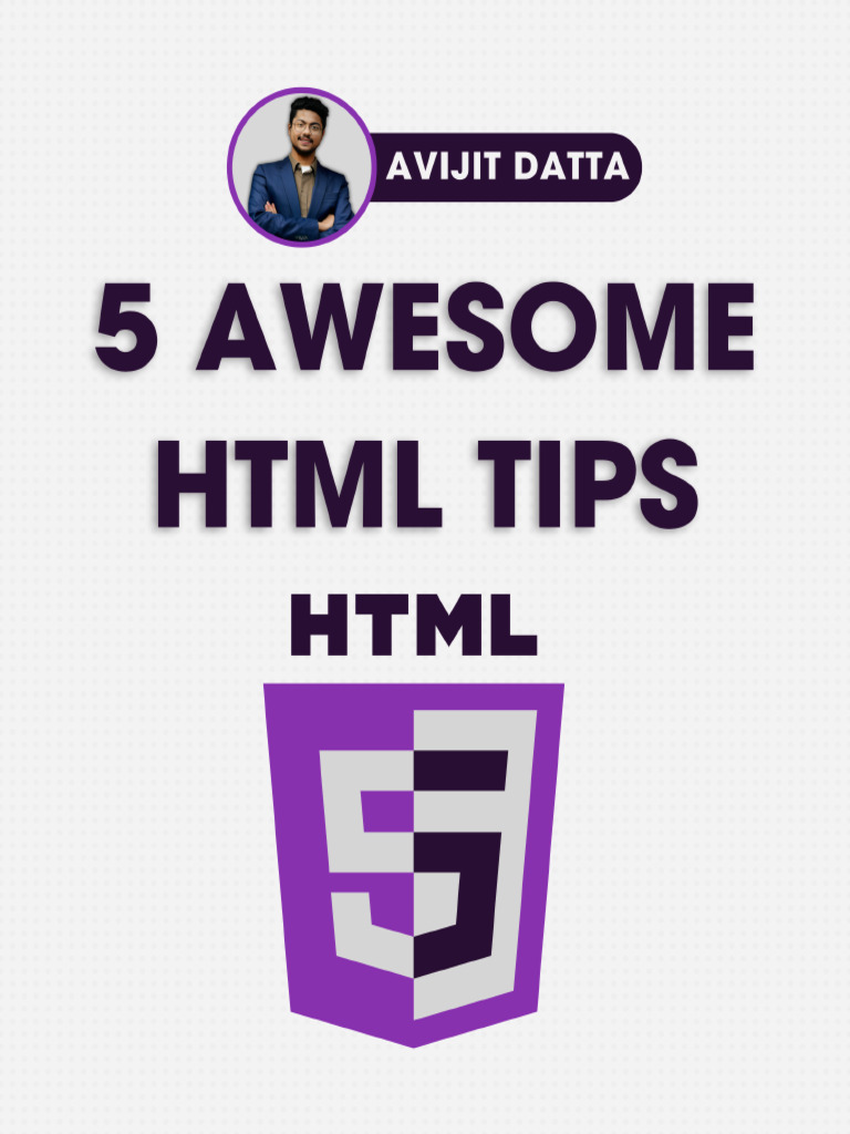 5 Awesome HTML Tips | PDF