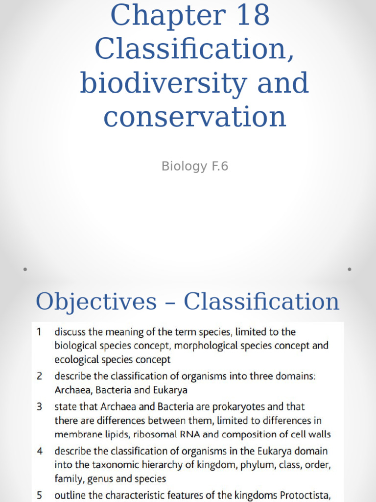 Classification and Biodiversity Overview | PDF | Virus | Home & Garden