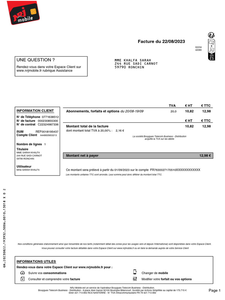 Facture | PDF