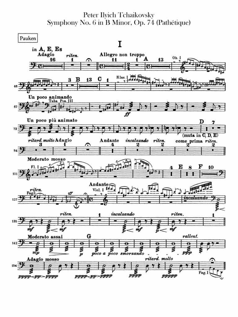 Tchaikovsky 6 Tim.&Perc. | PDF