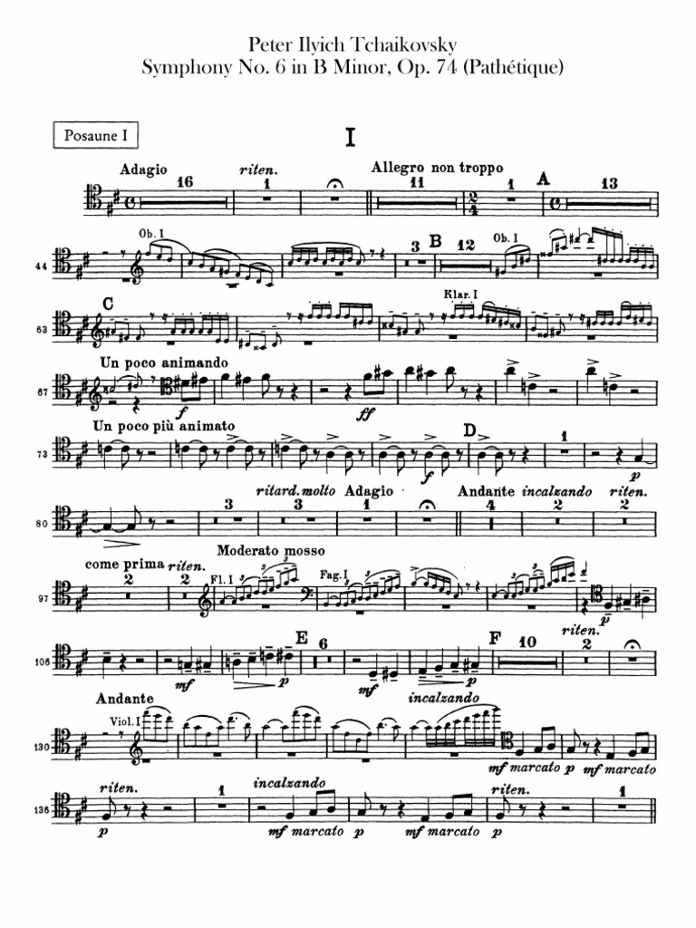 Tchaikovsky 6 Trb.1 | PDF