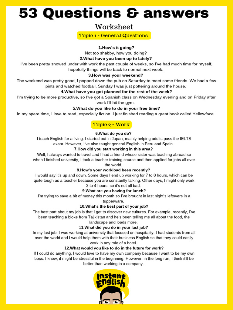 53 Questions & Answers | PDF