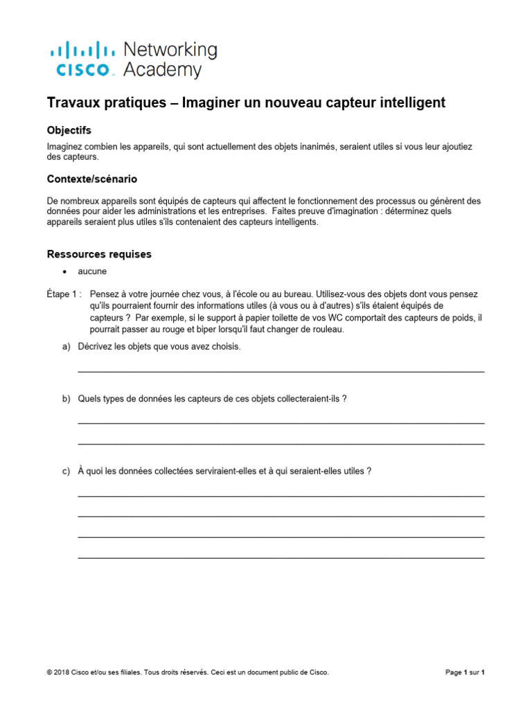 1.2.1.2 Lab - Imagine A New Intelligent Sensor | PDF