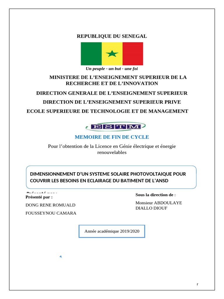 Memoire L3 GEER | PDF