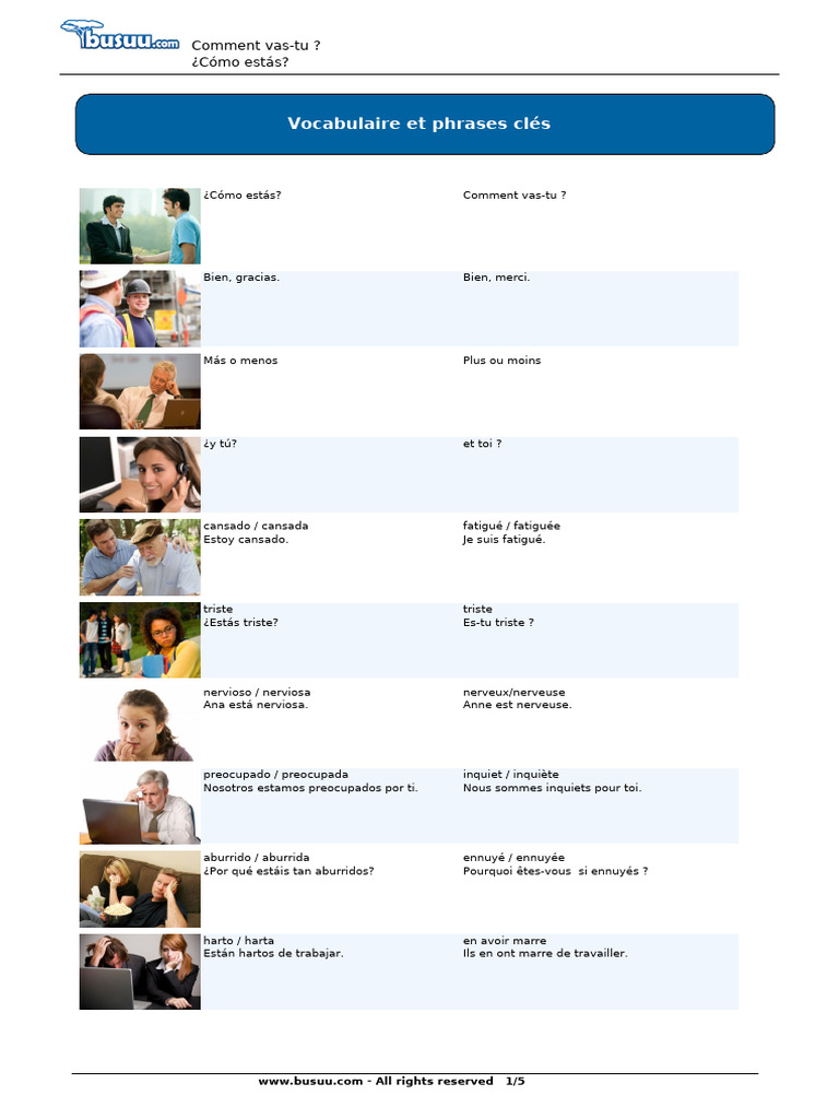 Comment Vas Tu | PDF