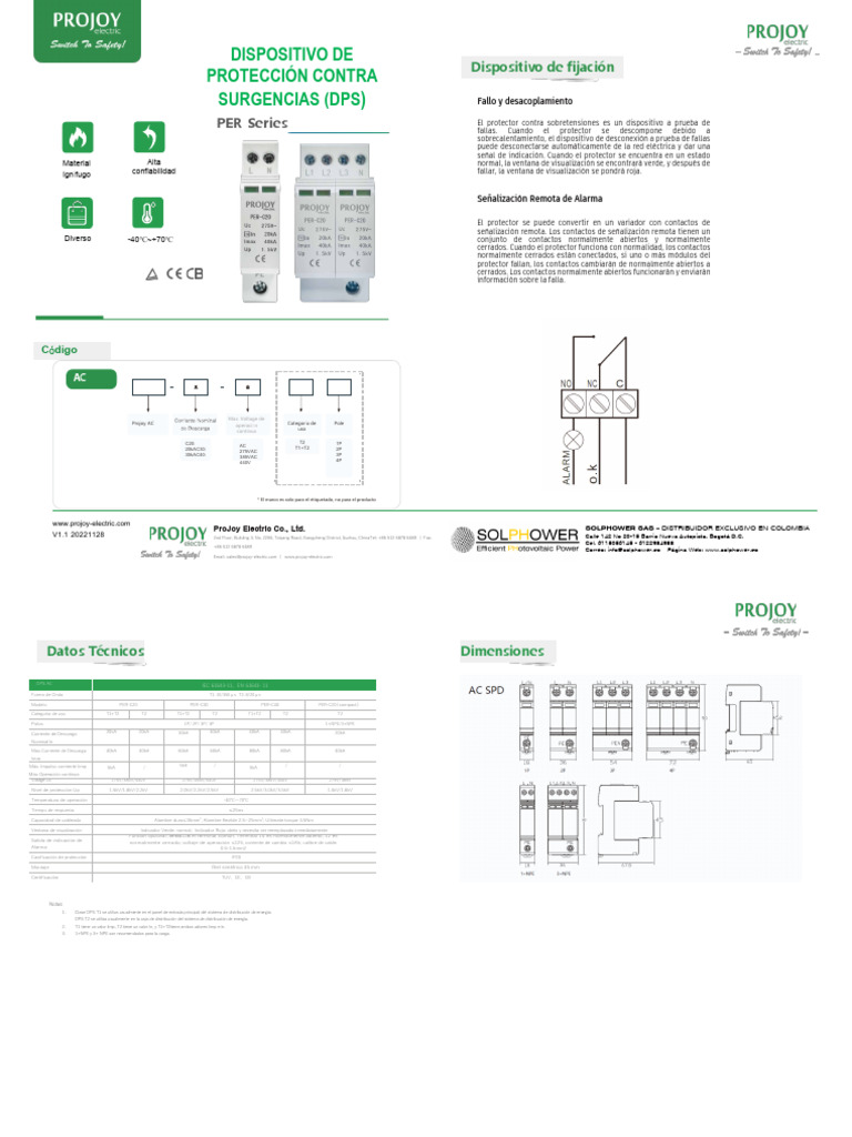 Datasheet - Dps Projoy Ac | PDF