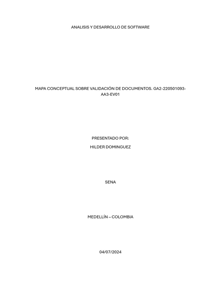 Validacion de Documentos | PDF