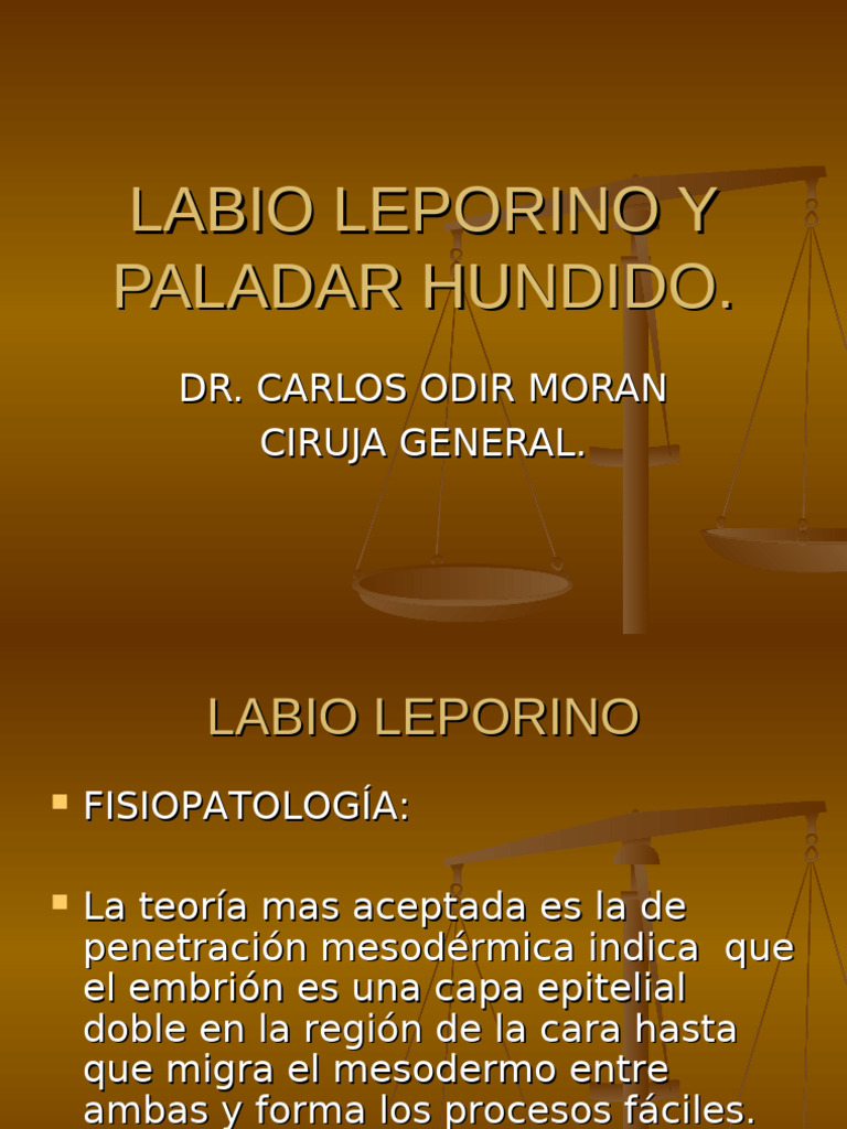 Labio Leporino y Paladar Hendido DOC ODIR MORAN | PDF