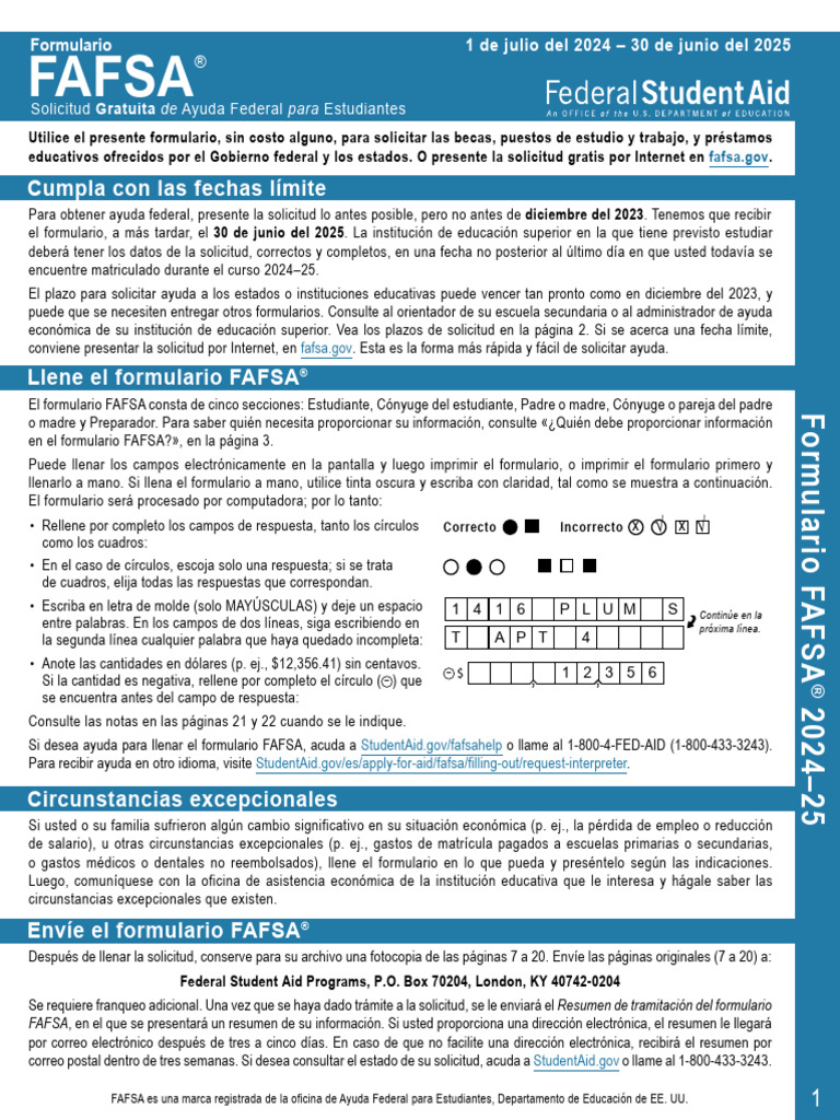 Fafsa Spanish | PDF | Semantic Units | Linguistic Morphology