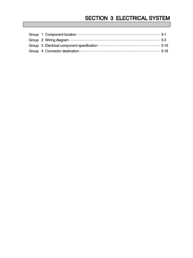 Section 3 Electrical System | PDF