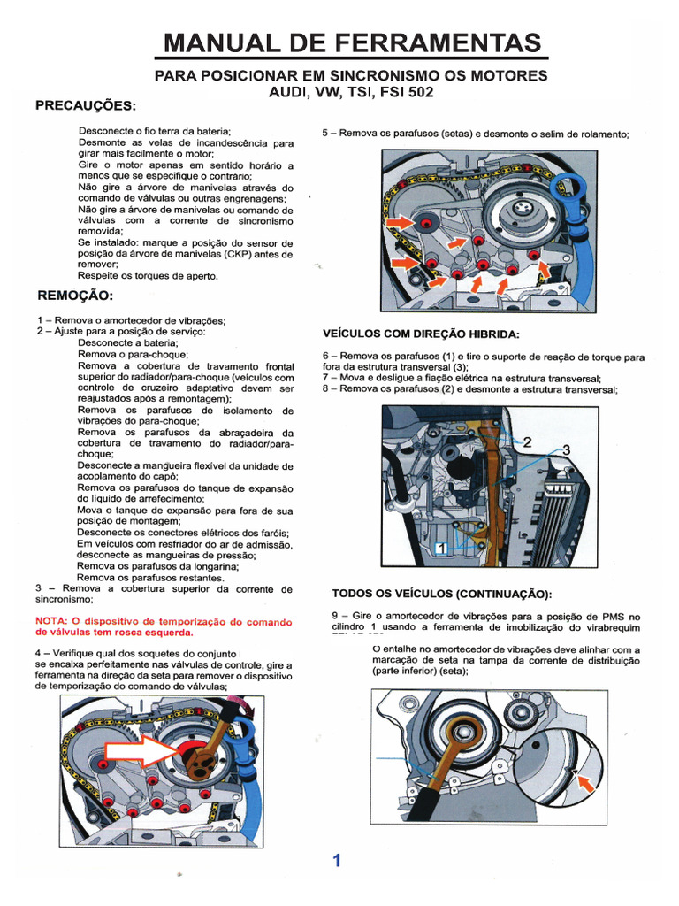 Sincronismo Motores VW Jetta Tsi Tfi | PDF