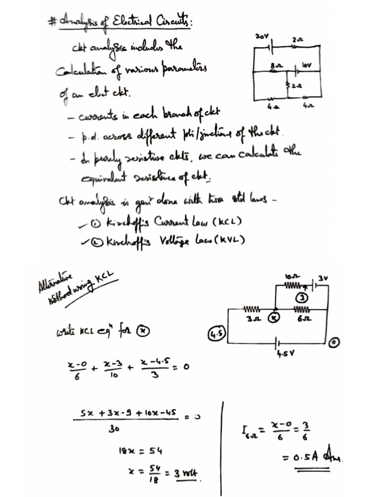 8.circuit Analysis | PDF