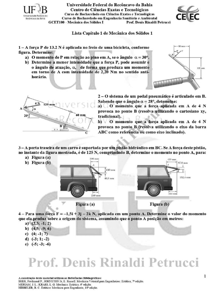 Lista Capítulo 1 | PDF