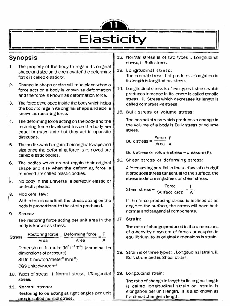 Aqb 11 Elasticity | PDF