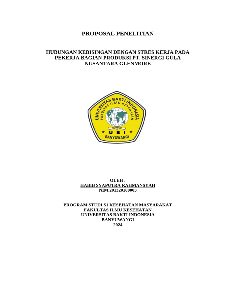 Proposal Penelitian Revisi Habib | PDF | Sound Technology | Sound