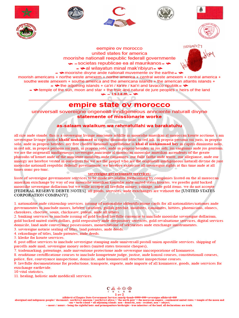 Mnrfg+Kemb+9999+999+Sovereigne Affidavid+009 Empire State Governmente ...