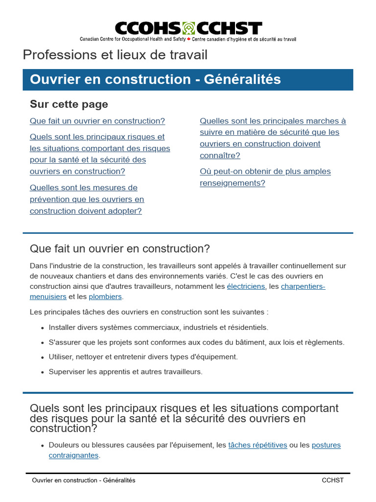 Construction Worker | PDF