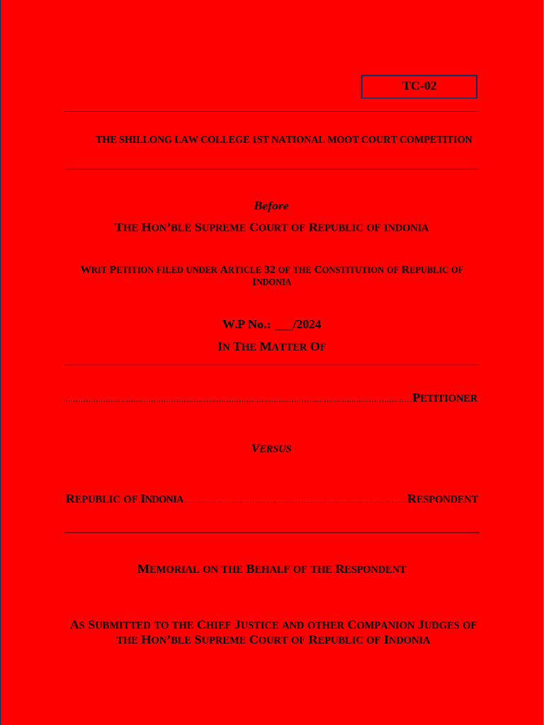 REVISED Respondent Memo Shillong | PDF