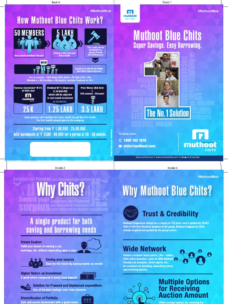 Chits Brochure - A4 - Eng 1 | PDF