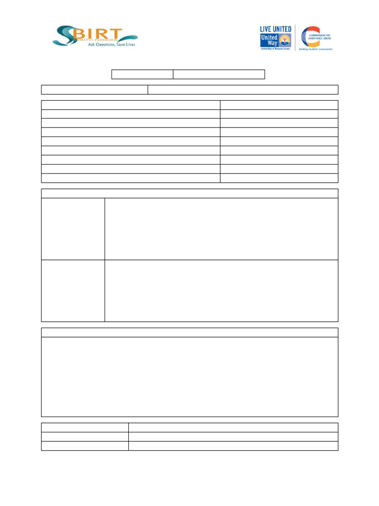 Monthly Evaluation Report Template | PDF