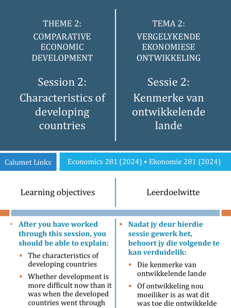 2024Econ281Chapter 2 Characteristics-Of The Developing World | PDF