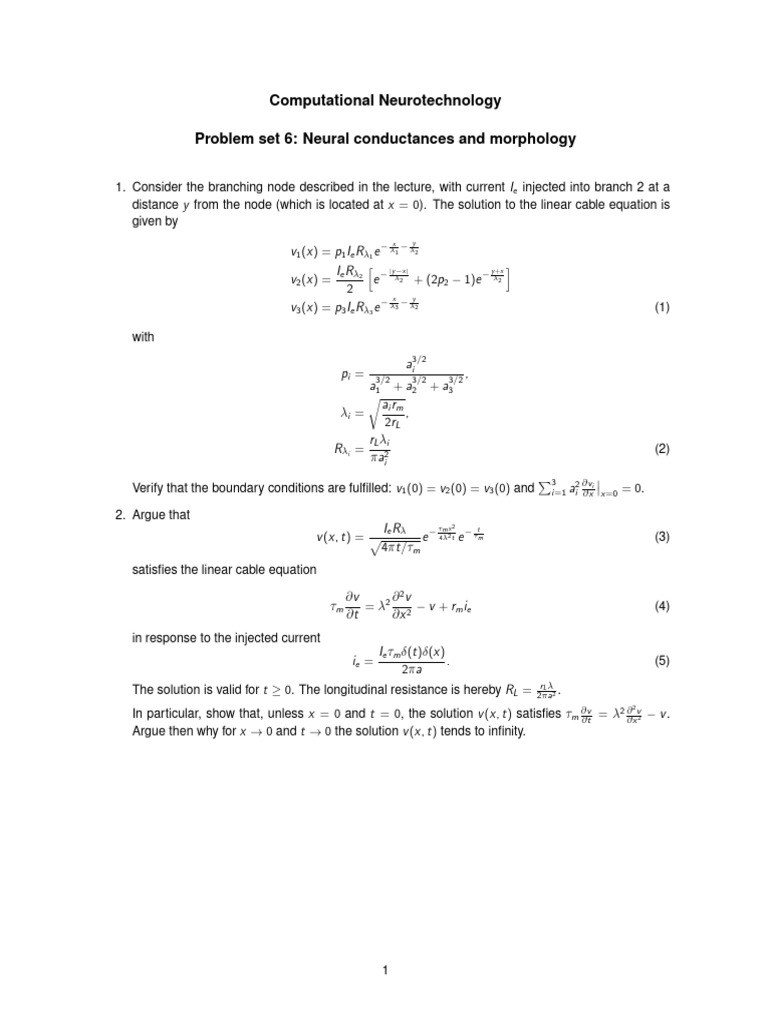 Problem Sheet 6 | PDF | Applied Mathematics | Equations